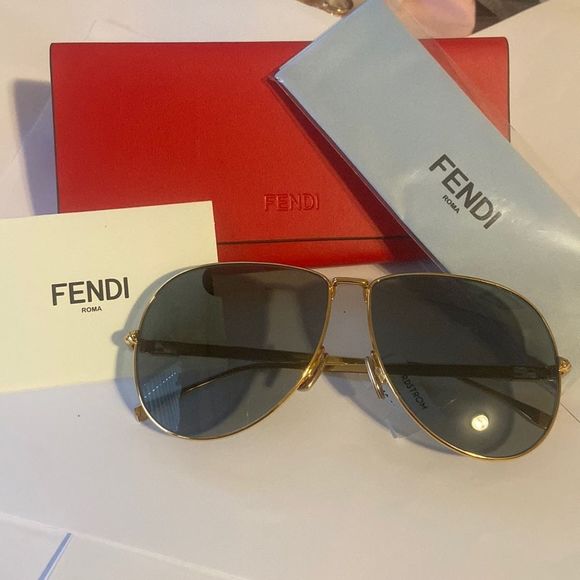 Fendi | Accessories | Fendi Sunglasses Newwith Case Cleaning Cloth And ...